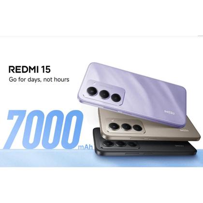 Redemi 15 4G Versão Global Bateria 7000mAh 256 8GB Processador ...