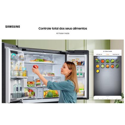 Refrigerador Samsung Frost Free com 699 Litros Bespoke Inox Look ...