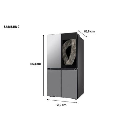 Refrigerador Samsung Frost Free com 699 Litros Bespoke Inox Look ...