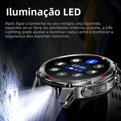 Relógio Inteligente Masculino T-Rex 3 Com GPS Dual-band, AMOLED HD, À ...