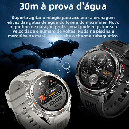 Relógio Inteligente Masculino T-Rex 3 Com GPS Dual-band, AMOLED HD, À ...