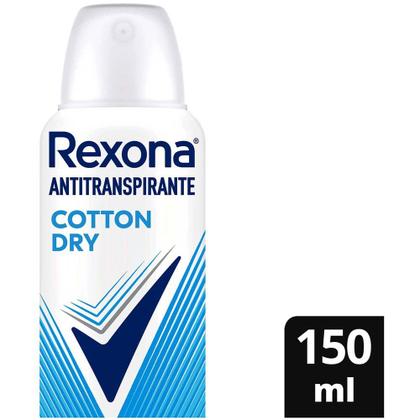 Rexona Aerosol Feminino Cotton Dry 150ml 72h Contra Odor - Desodorante ...