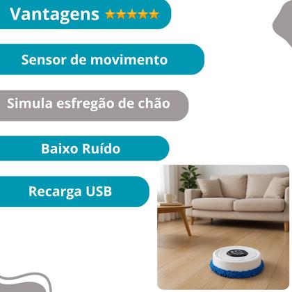 Robô Esfregão Passa Pano Automático Mop 2026 - LIPPIN - Robô Aspirador ...