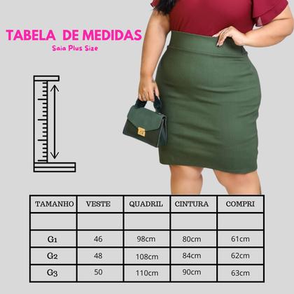 Saias Evangélicas Feminina Plus Size Kit 03 Unidades - Mayara Manzano ...