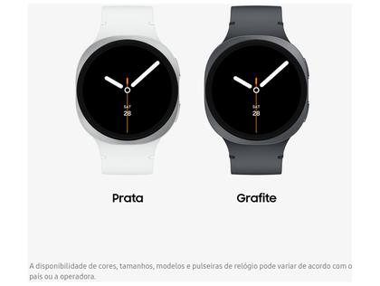 Samsung Galaxy Watch8 Smartwatch 40mm BT, Galaxy AI, Tela em Cristal de ...
