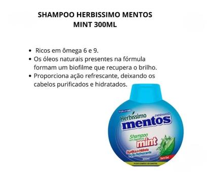 Shampoo Herbissimo Mentos Mint 300ml - Shampoo - Magazine Luiza