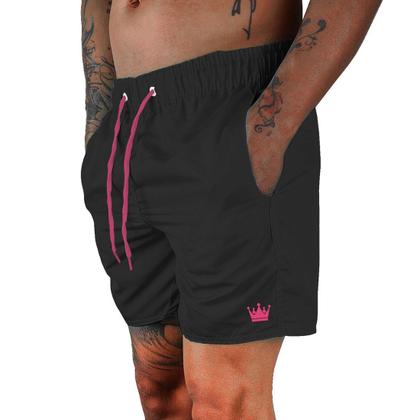 Short Praia + Chapeu Bucket Hat Masculino Com Cordao Colorido - MP Moda ...