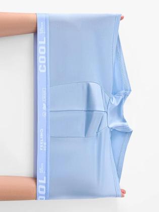 Shorts Boxer De Seda Gelada Para Homens Tamanho plus L-6XL 4 Peças ...