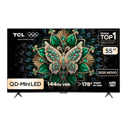 Smart TV 55" TCL 55C6KS QLED Mini LED 4K UHD Google TV, DOLBY VISION IQ ...