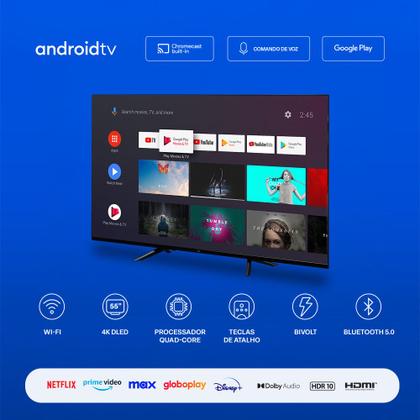 Smart TV DLED 55 4K Multi Definition Android 11 4HDMI 2USB Wi-fi ...