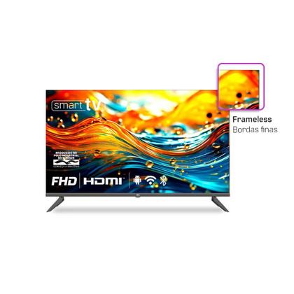 Smart TV HQ 40" Full HD tela sem bordas Android 12 design Slim ...