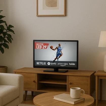 Smart Tv Led 29" Buster Hd com Android 2 Hdmi 2 Usb Wifi Bivolt Hbtv-29 ...