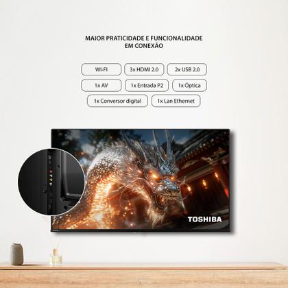 Smart TV QLED 75 4K Toshiba Google TV 4HDMI 2USB Wi-Fi - TV 4K Ultra HD ...