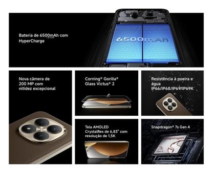 Smartphone Celular Xiaomi Redmi Note 15 Pro Plus 256GB ou 512GB, 8GB ou ...