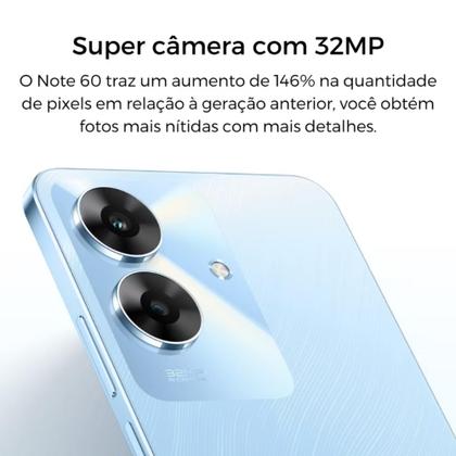 Smartphone Realme Note 60 128GB 4GB ram modelo RMX3933 camera de 32mpx ...