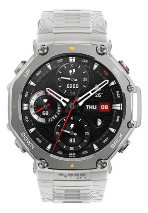 Smartwatch Amazfit TRex 3 A2323 Prata com Pulseira Mesh Cinza Tela ...