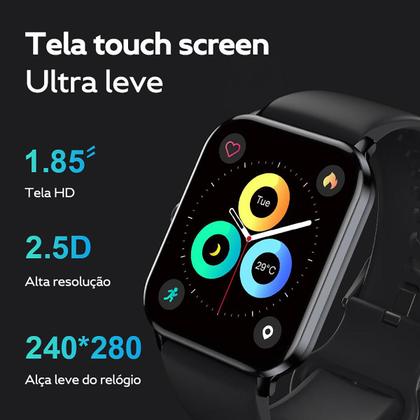 Smartwatch QCY Watch GTC S1 Bluetooth 5.0 Certificação IPX8 ...