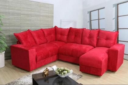 Sofá de Canto com Chaise + Puff - AUSTRIA - Puffs - Magazine Luiza