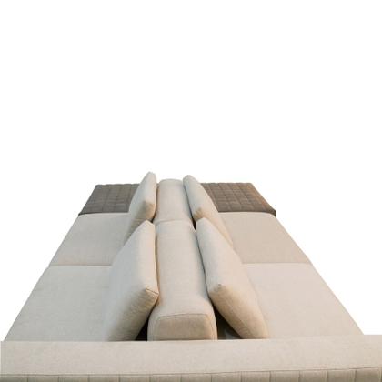 Sofá Sala de Estar Ilha Modulado Encosto Elétrico 340cm Puff Lateral ...