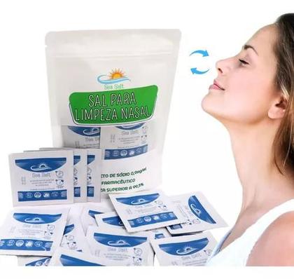 Soro Fisiologico Em Pó Nasal, Lavagem Nariz Kit C/60 Sachês - Salt ...