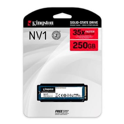 SSD 250 GB Kingston NV1, M.2 2280 NVMe, Leitura: 2100MB/s e Gravação ...