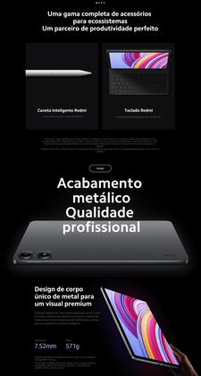Tablet Xiaomi Redmi Pad PRO 12.1 256GB tela FHD Plus 120Hz Dolby Atmos ...
