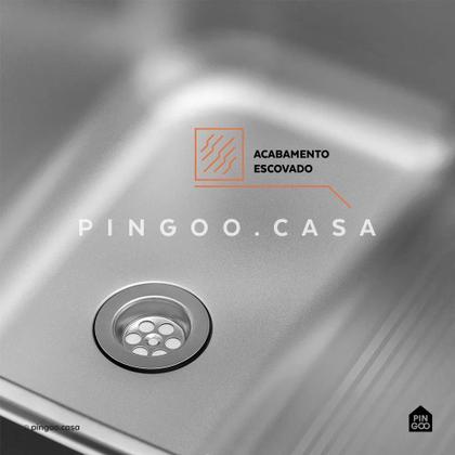 Tanque Inox monobloco com válvula e sifão Atikum Pingoo.casa - Torneira ...