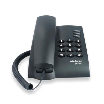 Telefone Fixo Intelbras Pleno Sem Chave de Bloqueio Grafite - Telefone ...