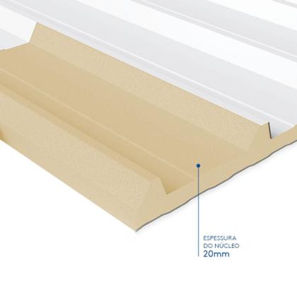 Telha Termica Sanduiche Kingspan Pir 20MM Branco S Forro 6MT - Kingspan ...