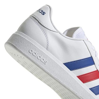 Tênis Adidas Grand Court Base 2.0 Masculino - Branco e Azul - Tênis ...
