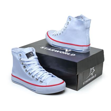 Tênis Botinha Cano Alto Unissex Starworld Casual Estilo All Skate ...
