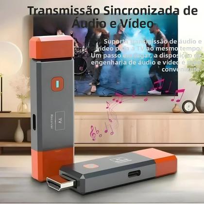 Transmissor E Receptor De Vídeo HDMI Sem Fio 50M 1080P 60Hz Adaptador ...