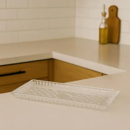 Travessa Vidro Cristal Bandeja Porta Bolo Petiscos Doces - LYOR ...