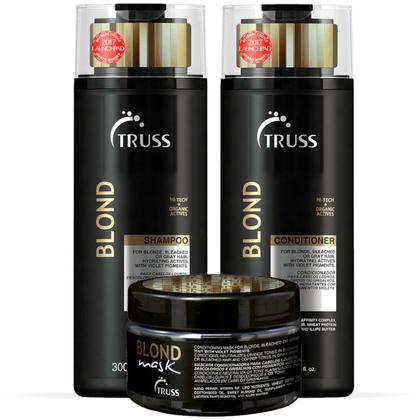 Truss Blond Shampoo e Condicionador 300ml + Mask Blond 180g - Kit ...