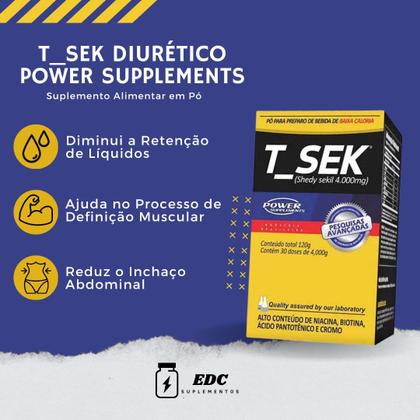 TSEK Power Supplements Suplemento Natural em Pó 120g - Creatina ...
