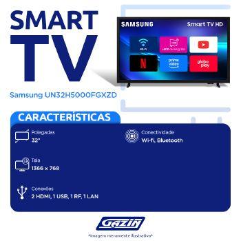 TV 32P Samsung SMART Tizen Wifi HD - UN32H5000FGXZD - Smart Tv ...