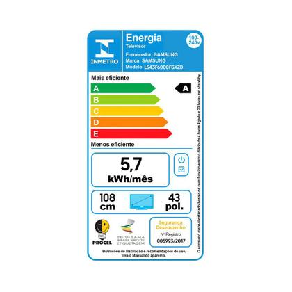 Tv 43 Polegadas Fhd Smart Samsung Ls43f6000f 2025 - TV 4K Ultra HD ...