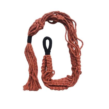 Vaso de Cimento 17x10cm com Suporte de Macramê 80cm Cor do Suporte ...