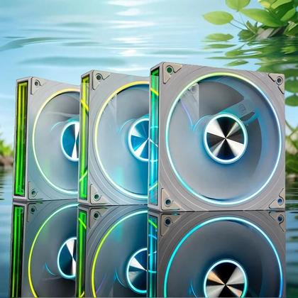 Ventoinha De PC 140mm RGB PWM Jungle Leopard Transwarp 14 Star Ring Com ...