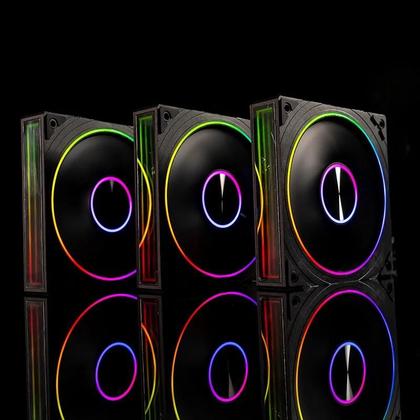 Ventoinha De PC 140mm RGB PWM Jungle Leopard Transwarp 14 Star Ring Com ...