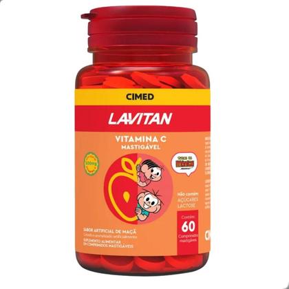 Vitamina C Mastigavel Turma da Monica 60 Comprimidos Lavitan ...