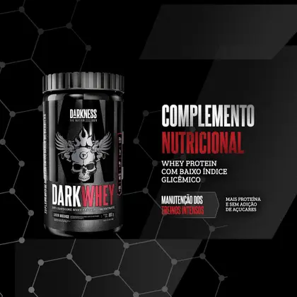 Whey Protein Concentrado Dark Whey 900g - Darkness - Whey Protein ...
