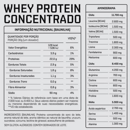 Whey Protein Concentrado Pote 900g Dux Human Health - Whey Protein ...