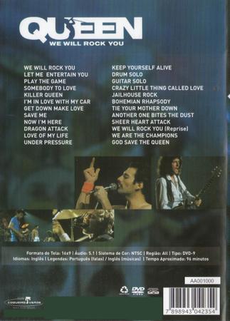 Queen We Will Rock You Dvd