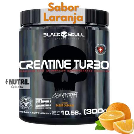 kit 3X Creatina Monohidratada Creatine Turbo Black Skull 300g - Energia ...