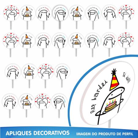 Kit Decoração Aniversário Flork Meme Festa Completa com 39 peças ...