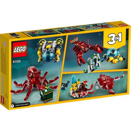 Lego Creator Criaturas Do Fundo Do Mar 3 em 1 - Lego 31088 - Brinquedos ...