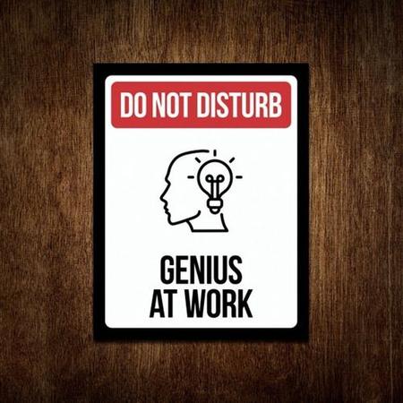 Do Not Disturb Genius At Work