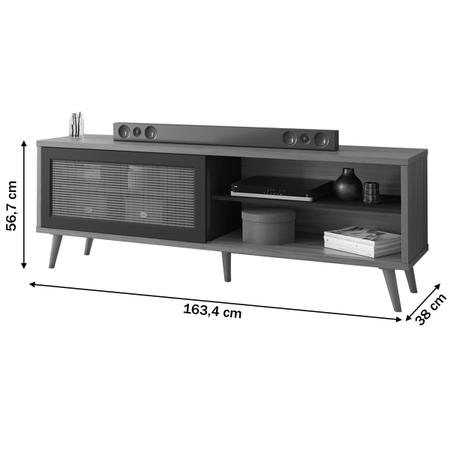 Rack para TV Até 60 Polegadas 1 Porta Freijó Trend/Off White Nt1175 ...