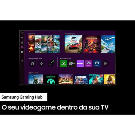 Smart TV 70 polegadas Samsung UHD Crystal 4K Gaming Hub, UN70CU7700 ...